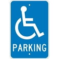 National Marker Parking Signs; Parking (W /Handicapped Symbol) 18X12 ...