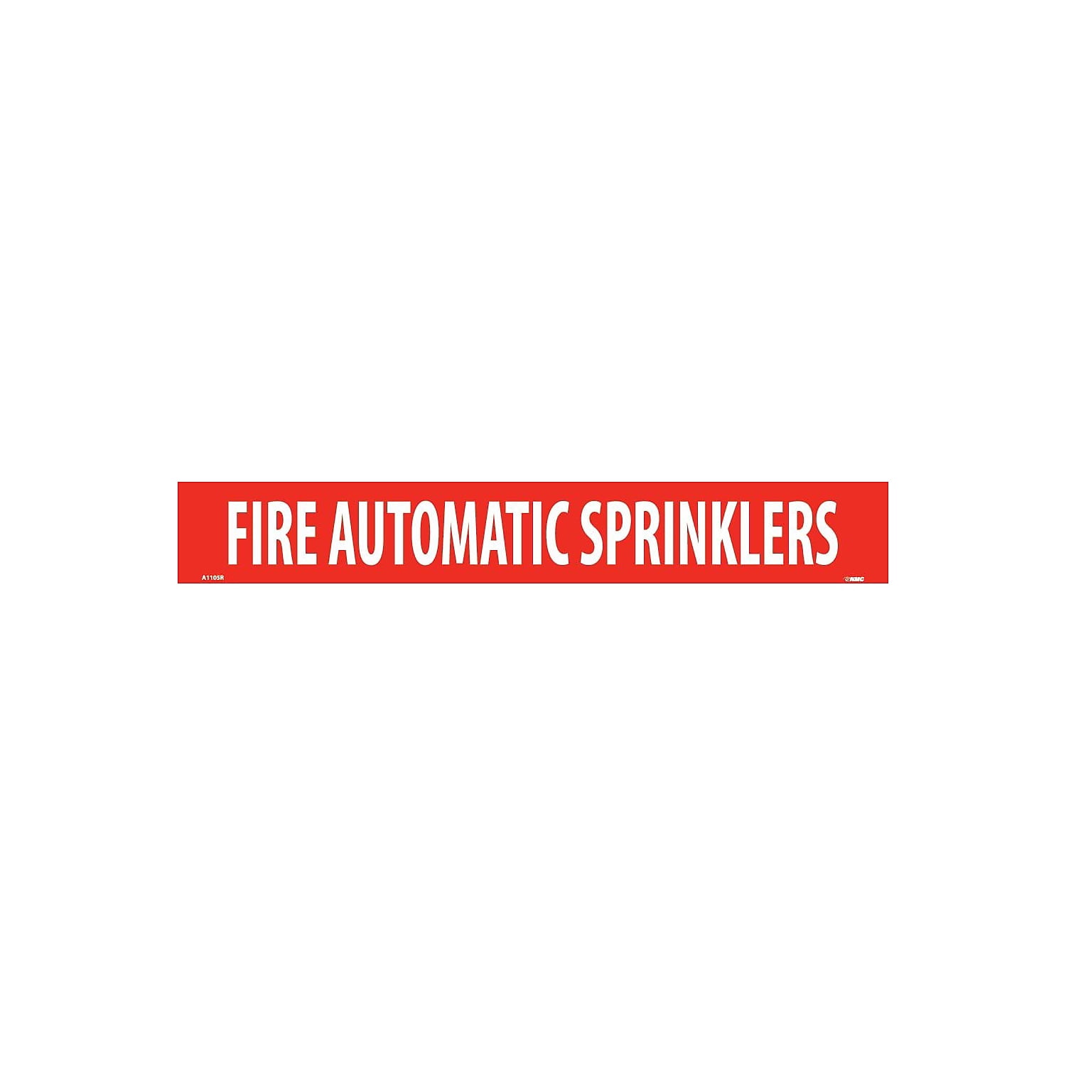 National Marker Pipemarker; Adhesive Vinyl Fire Automatic Sprinklers ...