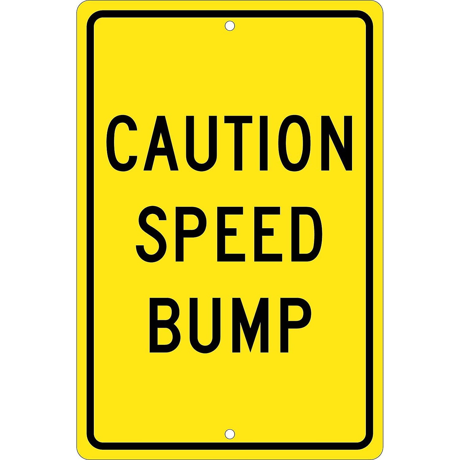 National Marker Reflective "Caution Speed Bump" Warning Traffic Control ...