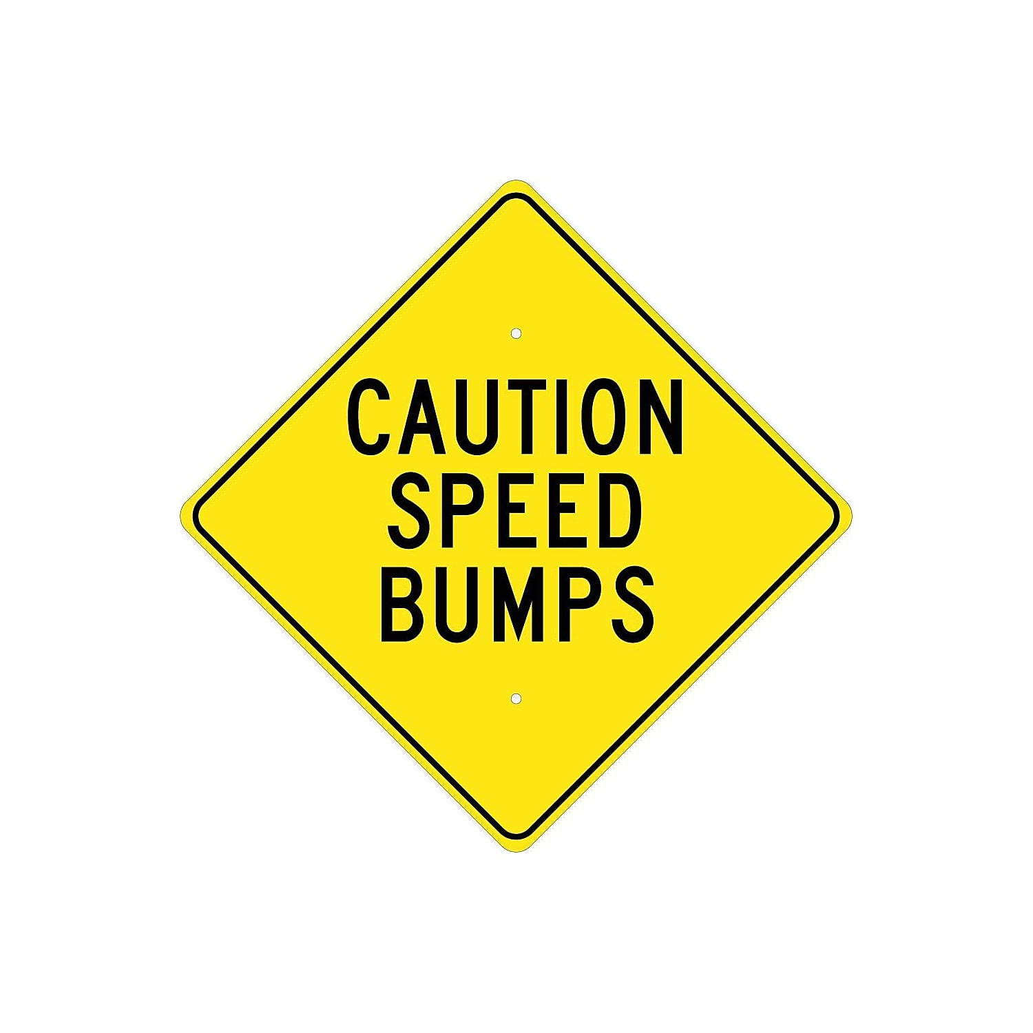 National Marker Reflective "Caution Speed Bumps" Warning Traffic ...