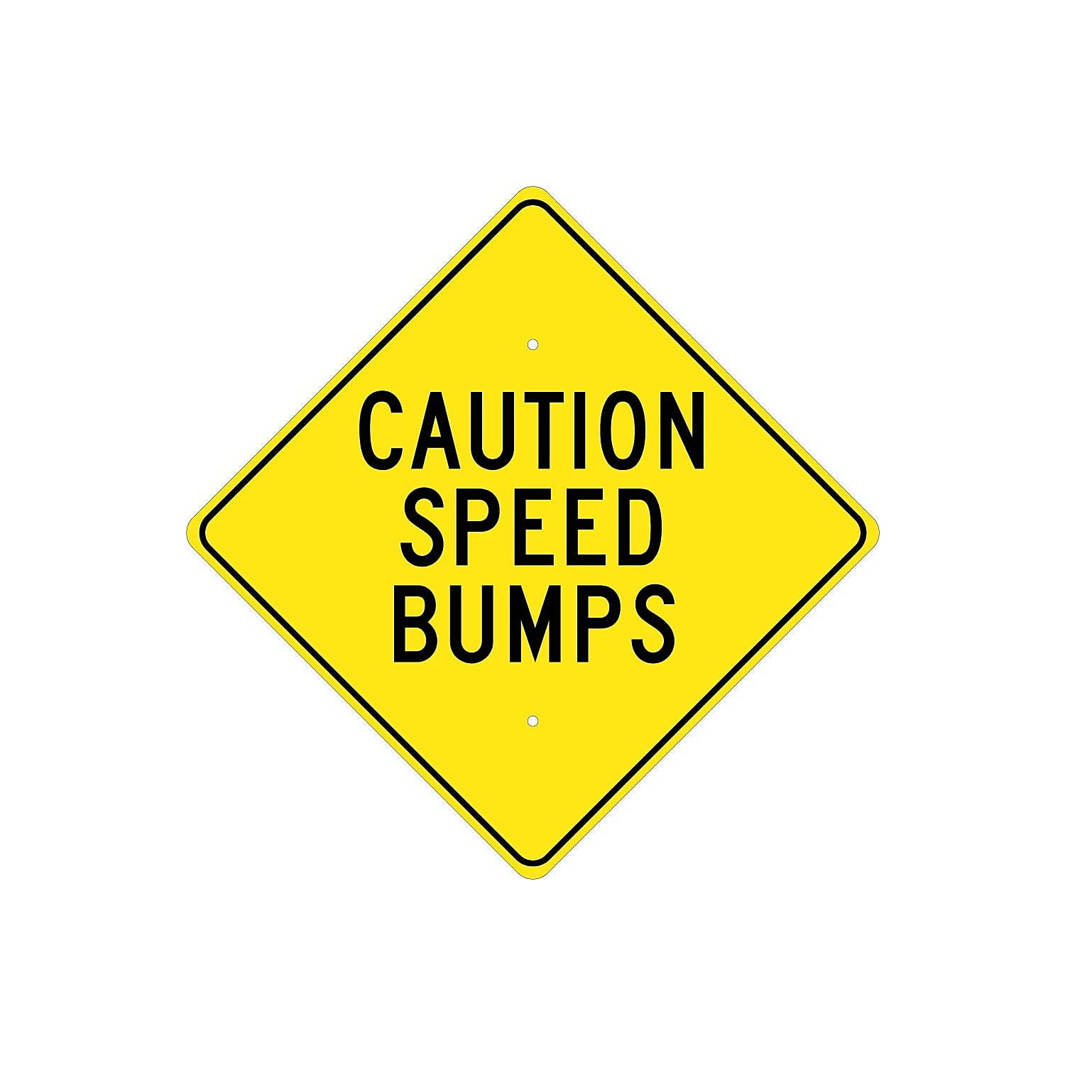 National Marker Reflective "Caution Speed Bumps" Warning Traffic ...