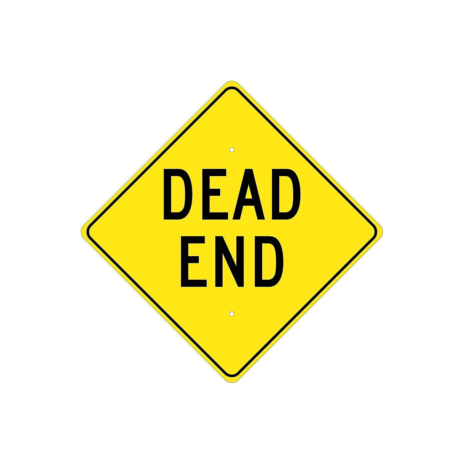 National Marker Reflective "Dead End" Warning Traffic Control Sign 24 ...