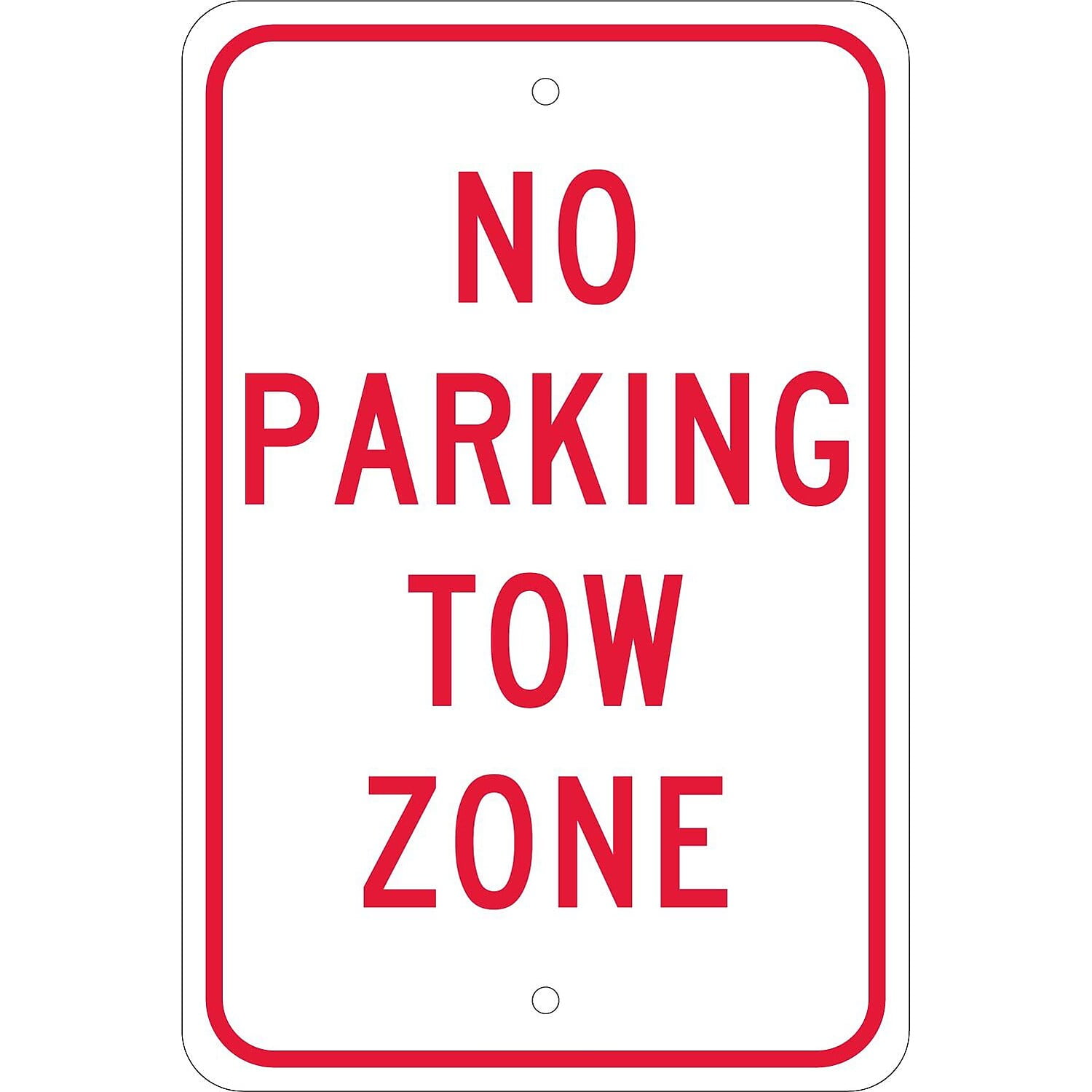 National Marker Reflective "No Parking Tow Zone" Parking Sign 18" x 12 ...