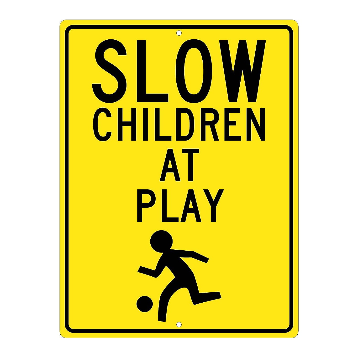 National Marker Reflective "Slow Children At Play" Regulatory Traffic ...