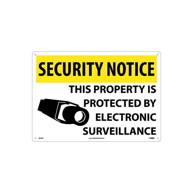 National Marker Security Notice Signs; This Property Is Protected By ...