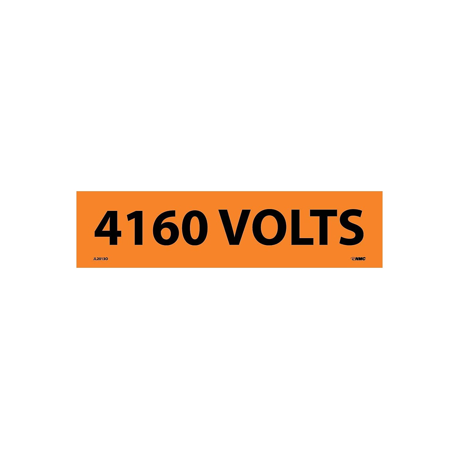 National Marker Voltage Marker; Adhesive Vinyl 4160 Volts 2 1/4X9 ...