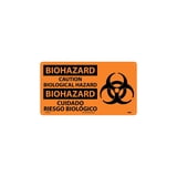 National Marker Wall Sign "Biohazard: Caution Biological Hazard ...