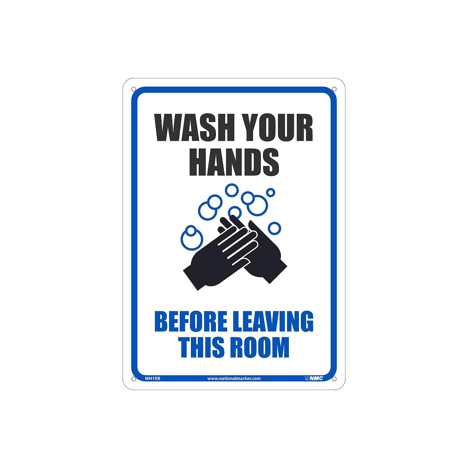 National Marker Wall Sign "Wash Your Hands Before Entering This Room ...