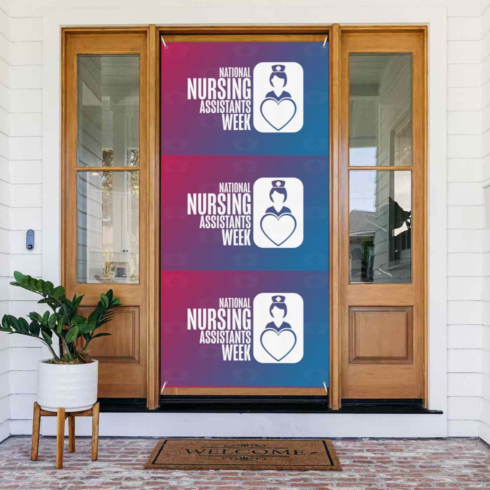 National Nurse Assistants Week 2024 Door Cover Decoration Backdrop ...