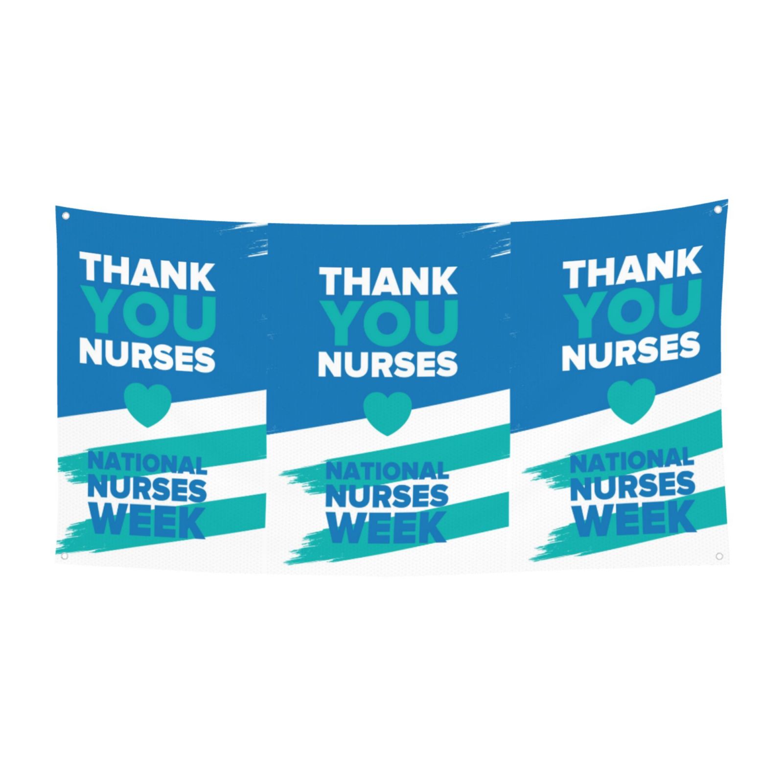 National Nurses Day Banner Backdrop Large Banner Decorations Yard Signs ...