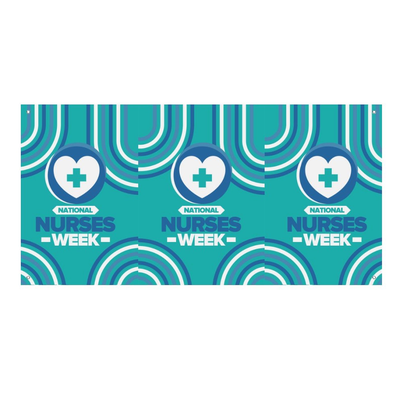 National Nurses Week Banners Flag Hanging Backdrop Sign Wall Decoration ...