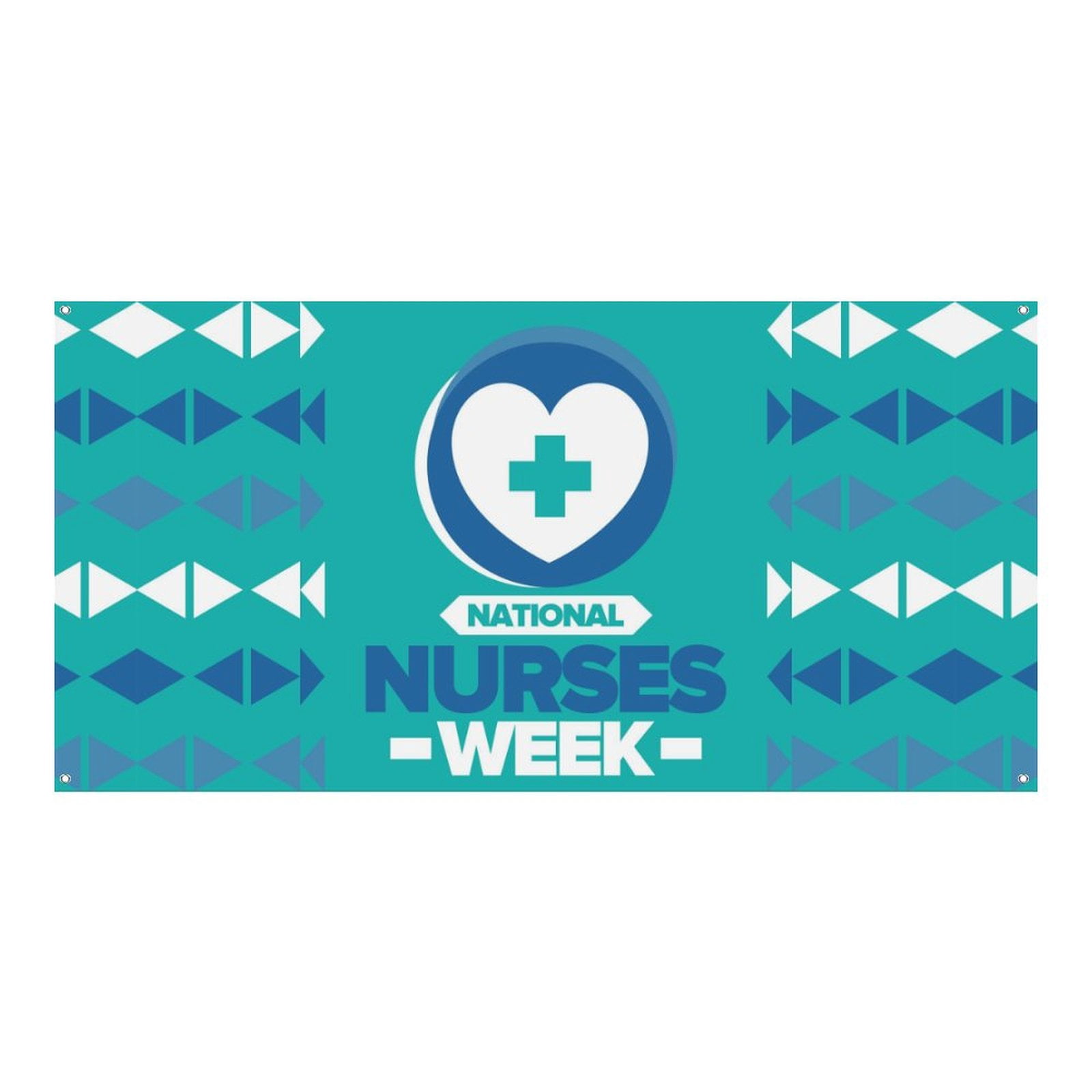 National Nurses Week Banners Flag Hanging Backdrop Sign Wall Decoration ...
