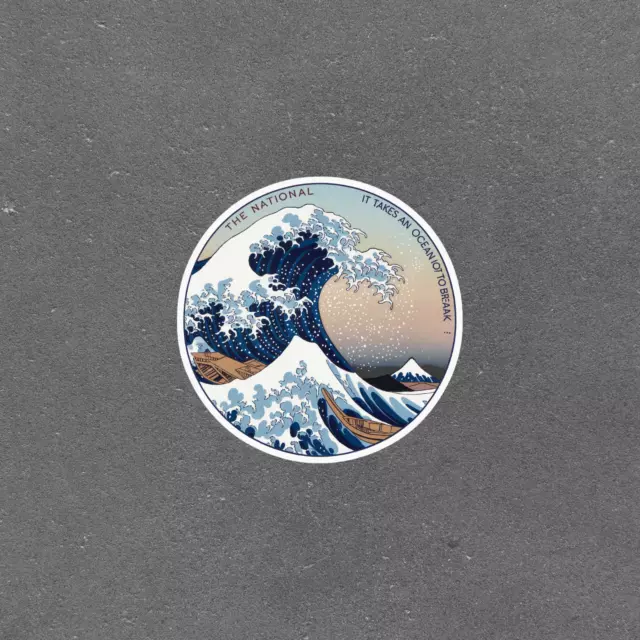 The National Oceanographic Wave - Vintage Japanese Style Stickerphone Decal Water Bottle ...