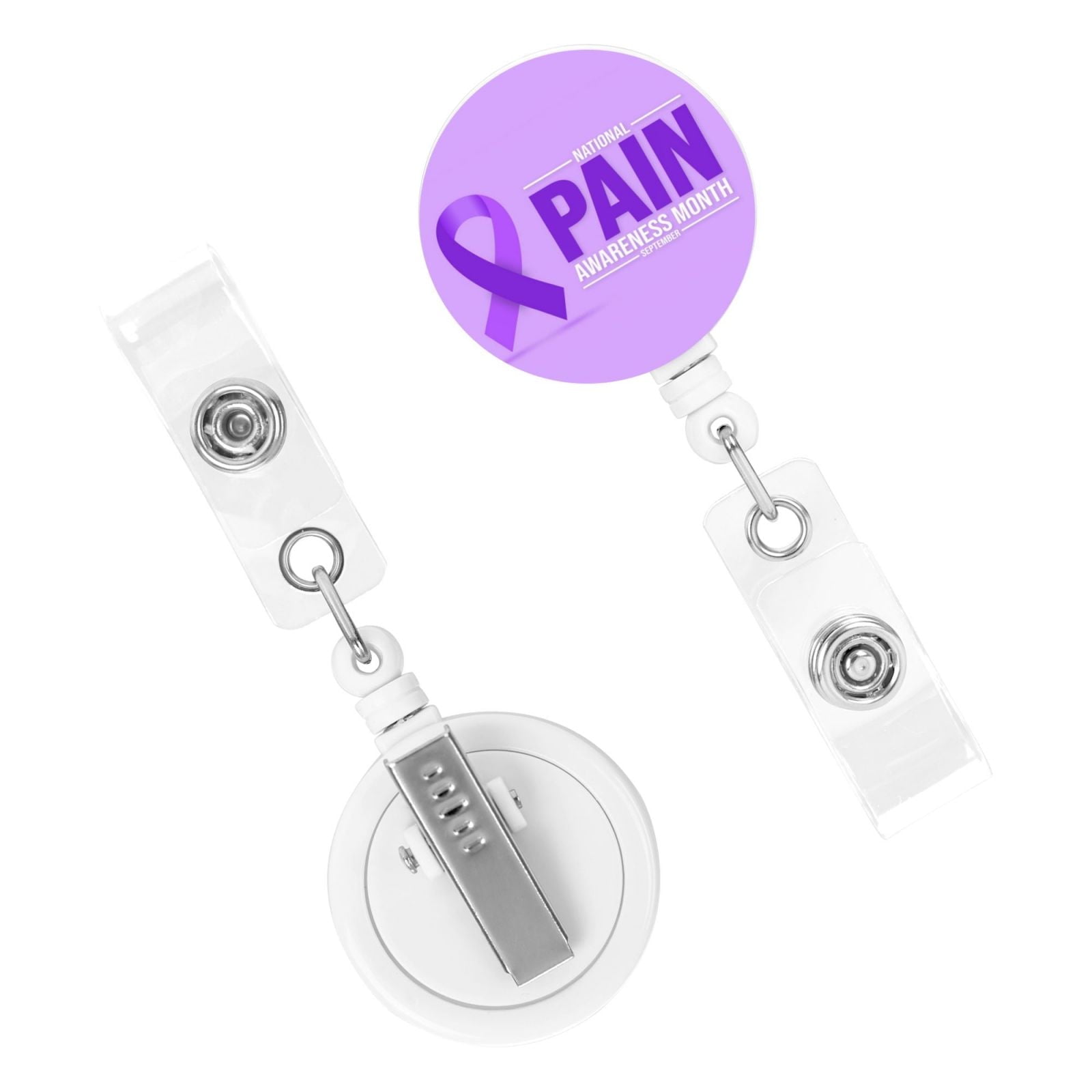 National Pain Awareness Month Badge Reel Retractable Badge Clip Id Card ...