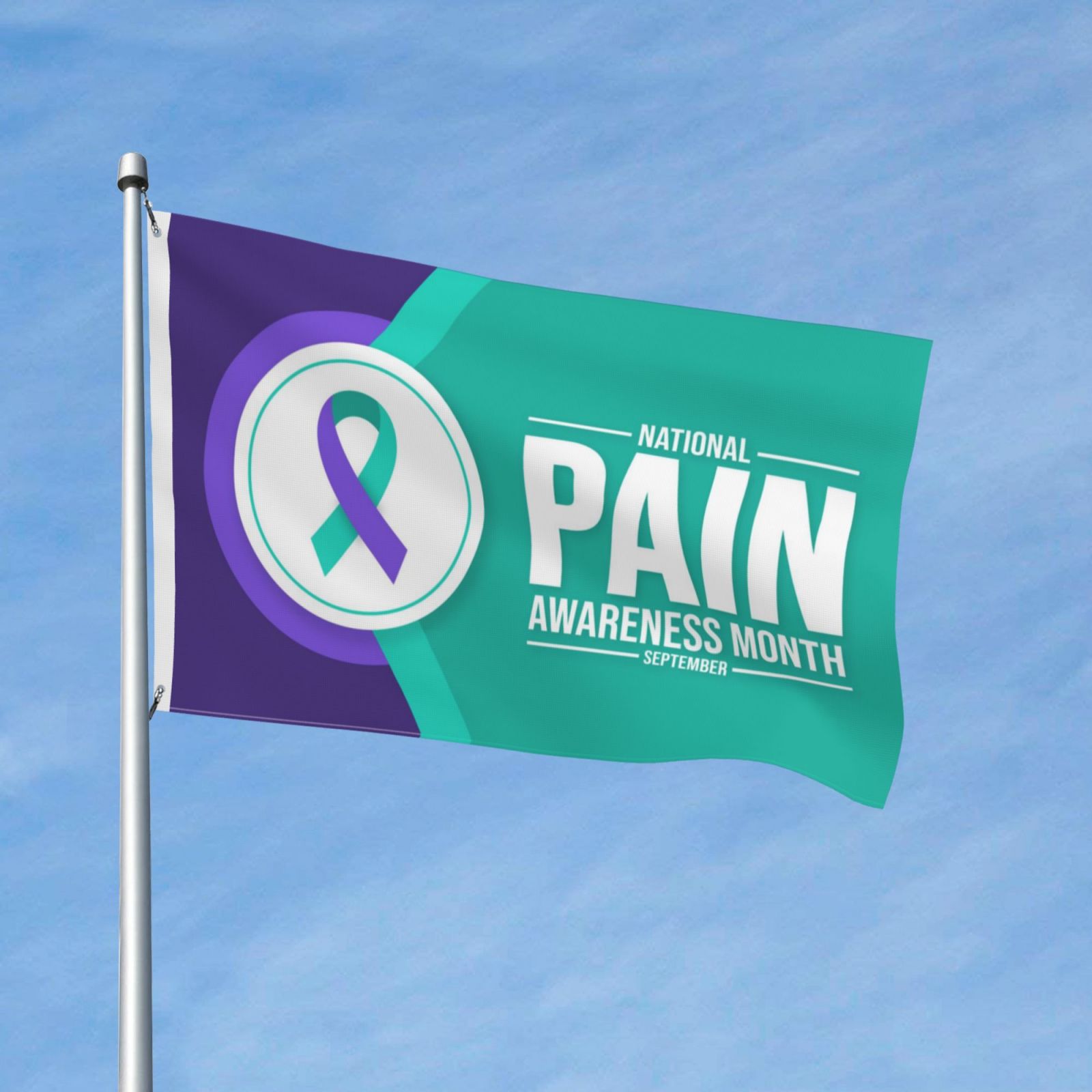 National Pain Awareness Month Garden Flags 3x5 Ft Decoration Double ...