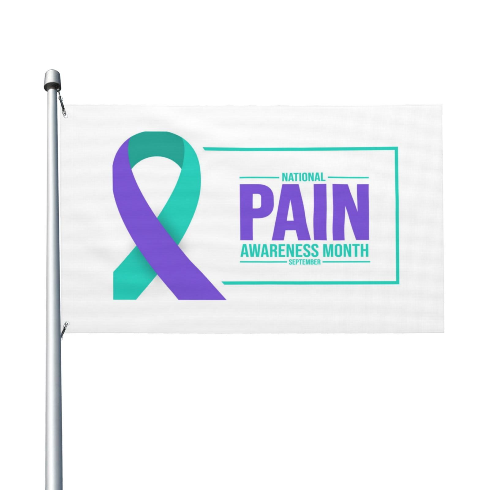 National Pain Awareness Month Garden Flags 3x5 Ft Decoration Double ...
