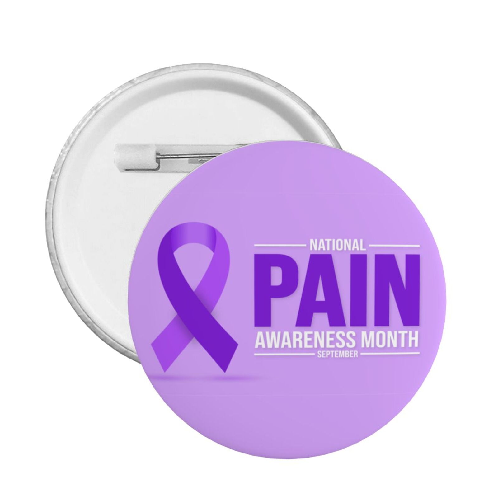 National Pain Awareness Month Pin Button Badge, Personalised Button ...