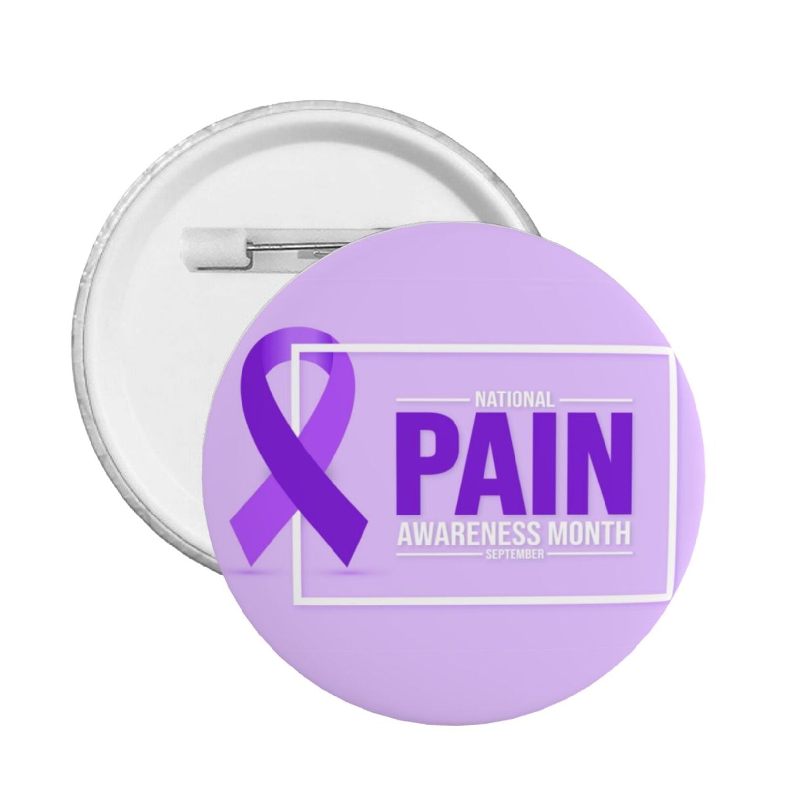 National Pain Awareness Month Pin Button Badge, Personalised Button ...
