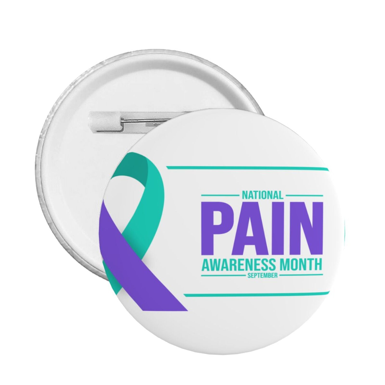 National Pain Awareness Month Pin Button Badge, Personalised Button ...