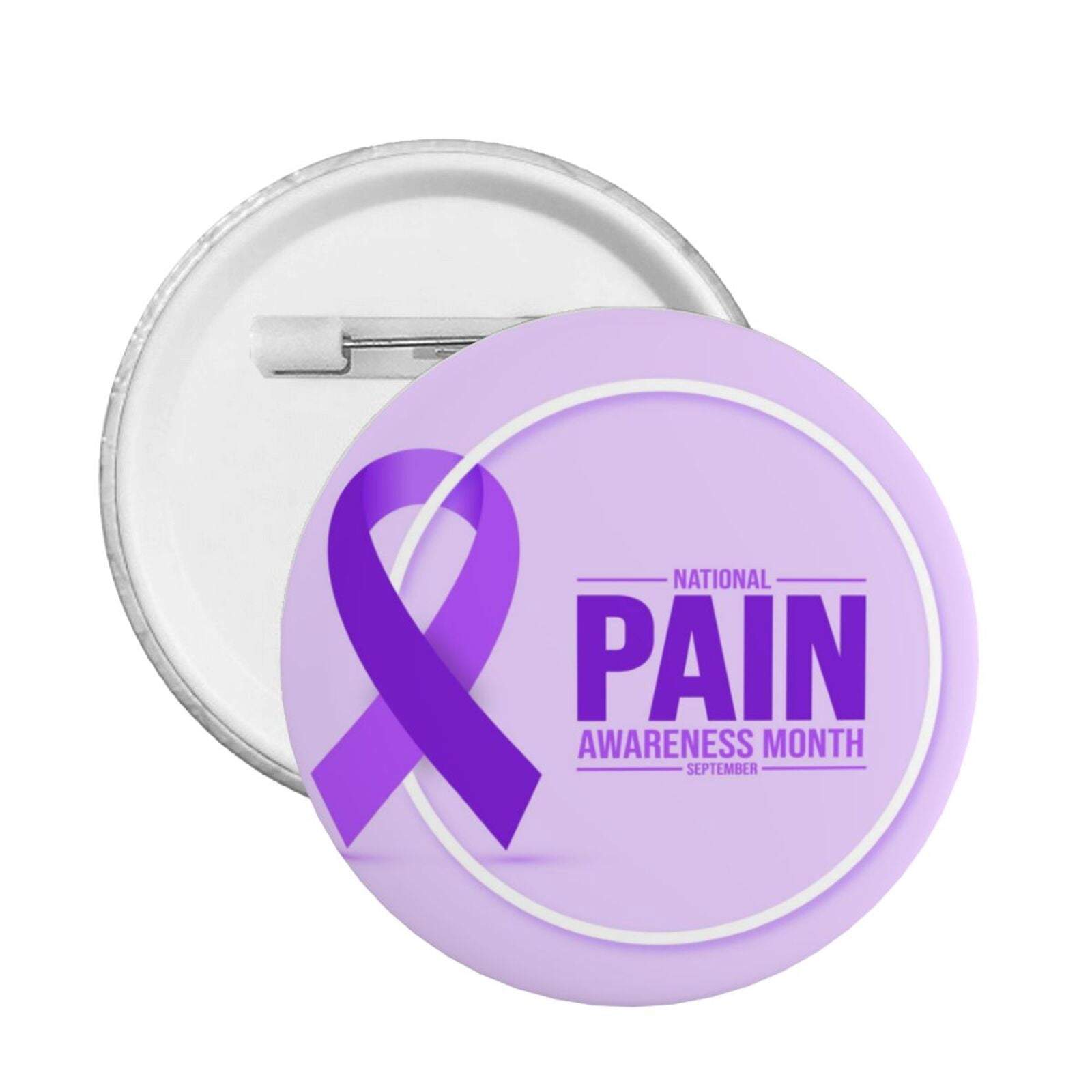 National Pain Awareness Month Pin Button Badge, Personalised Button ...