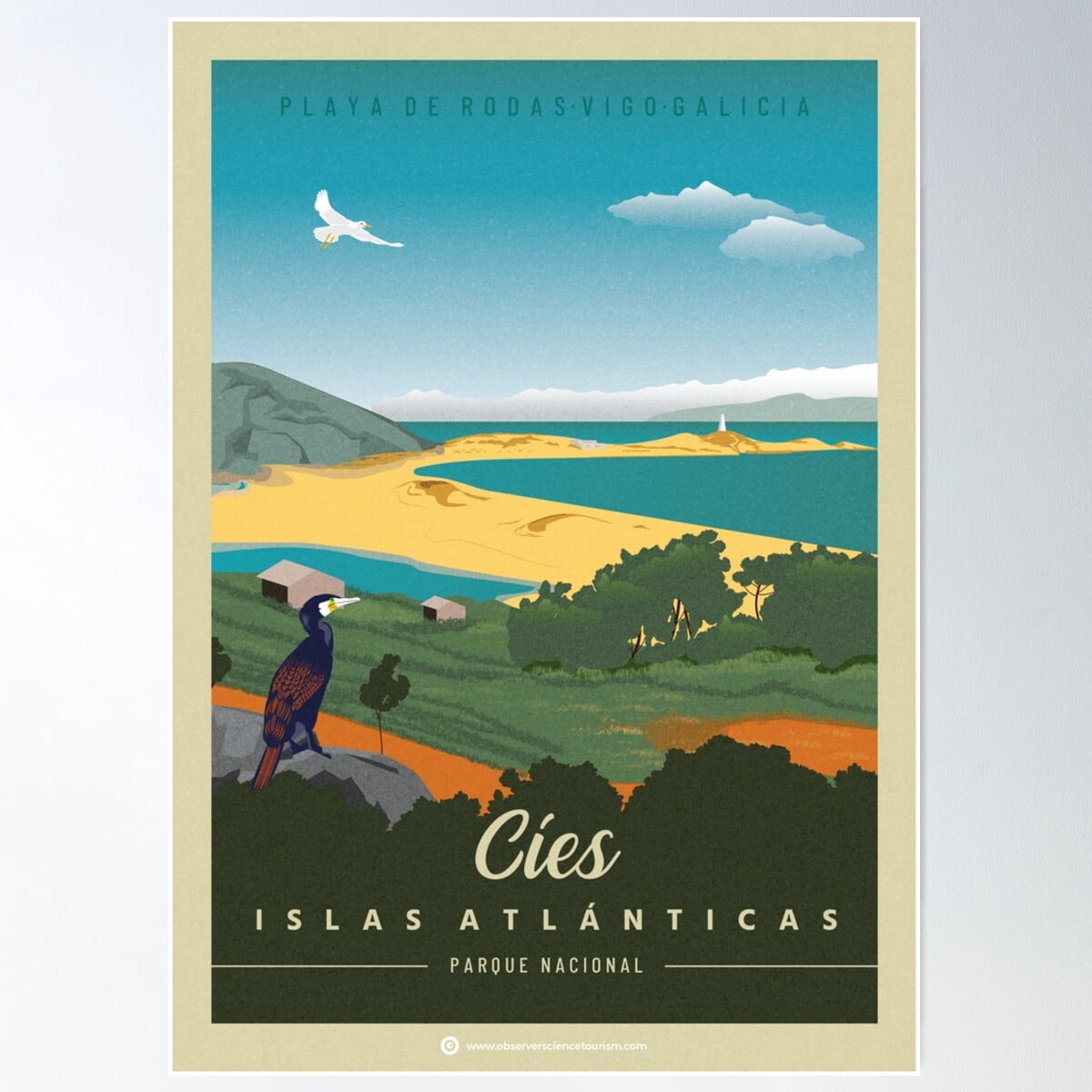 National Park Atlantic Islands of Galicia, Cíes Islands. Poster, 16x24 ...