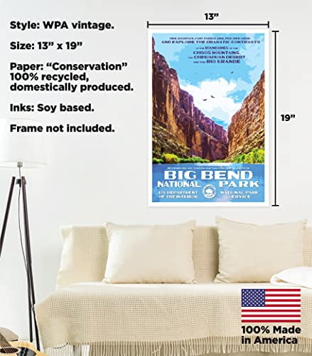 National Park Posters Big Bend National Park, Add Some Retro Flair To ...
