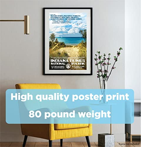 National Park Posters Indiana Dunes National Park, Add Some Retro Flair ...