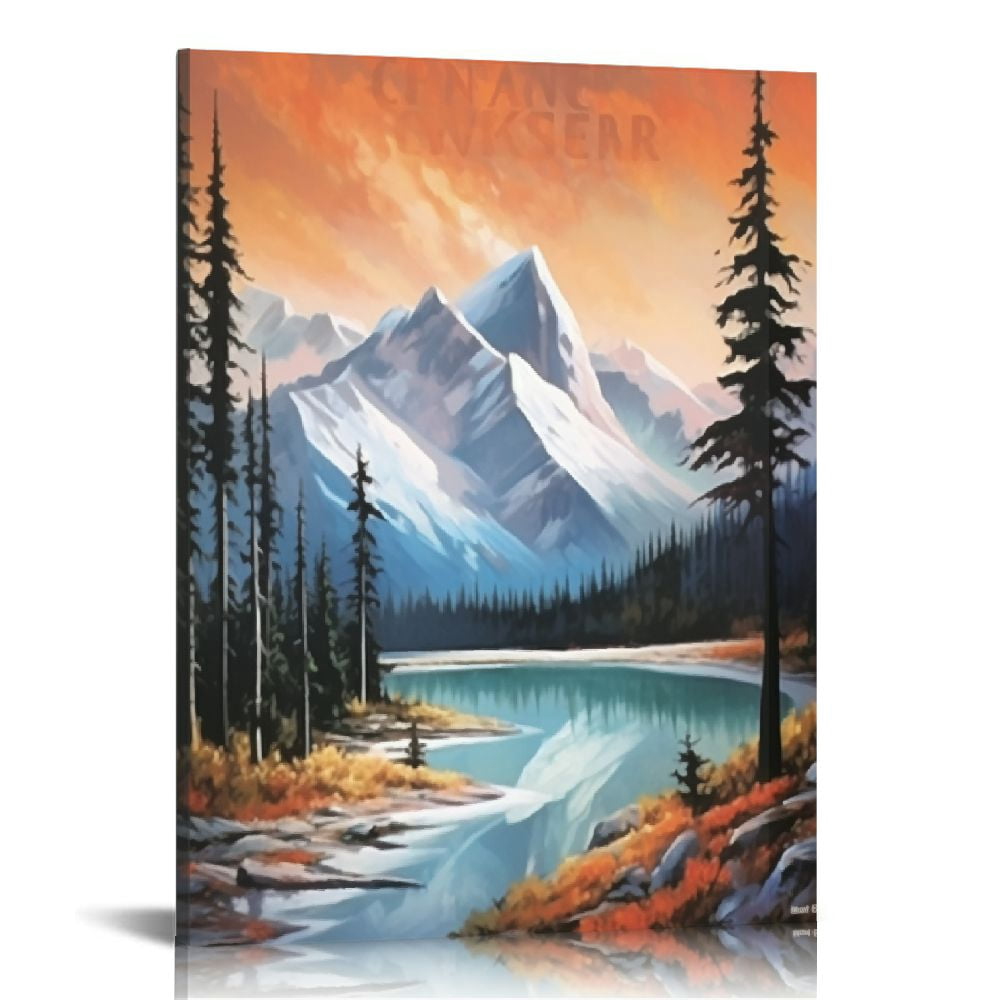National Park Posters Wall Art, Vintage Travel Posters, Abstract Nature ...
