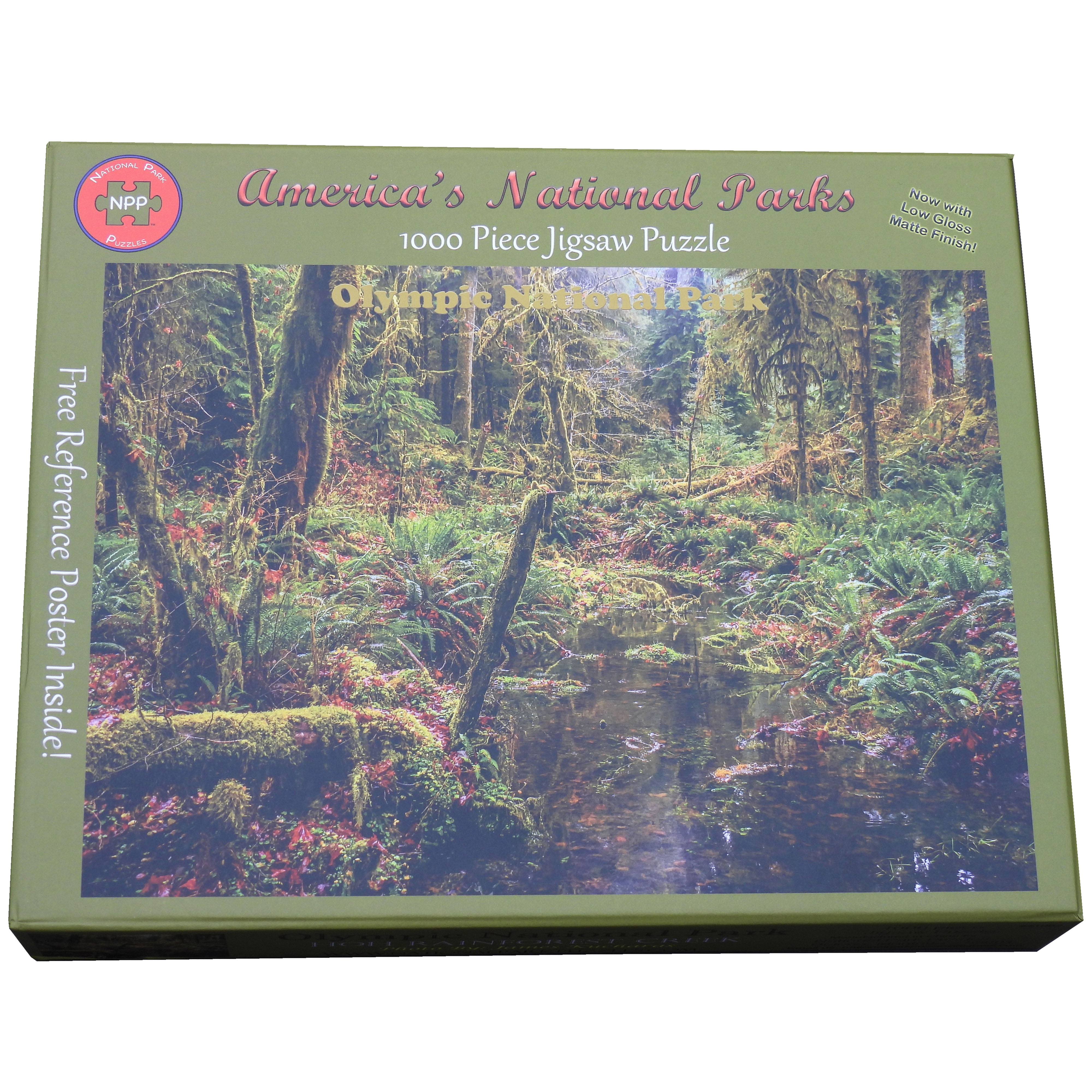 National Park Puzzles Olympic National Park Hoh Rainforest Creek 1000 ...