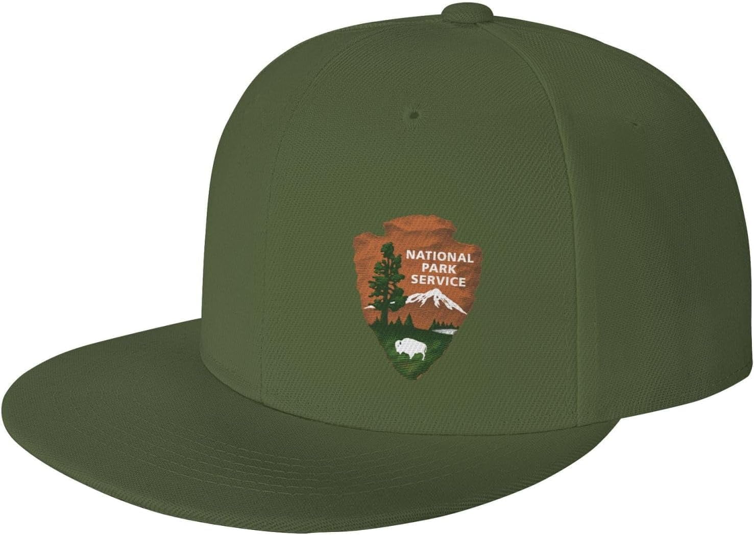National Park Service Home Flat Brim Cap Unisex Flat Bill Baseball Cap ...