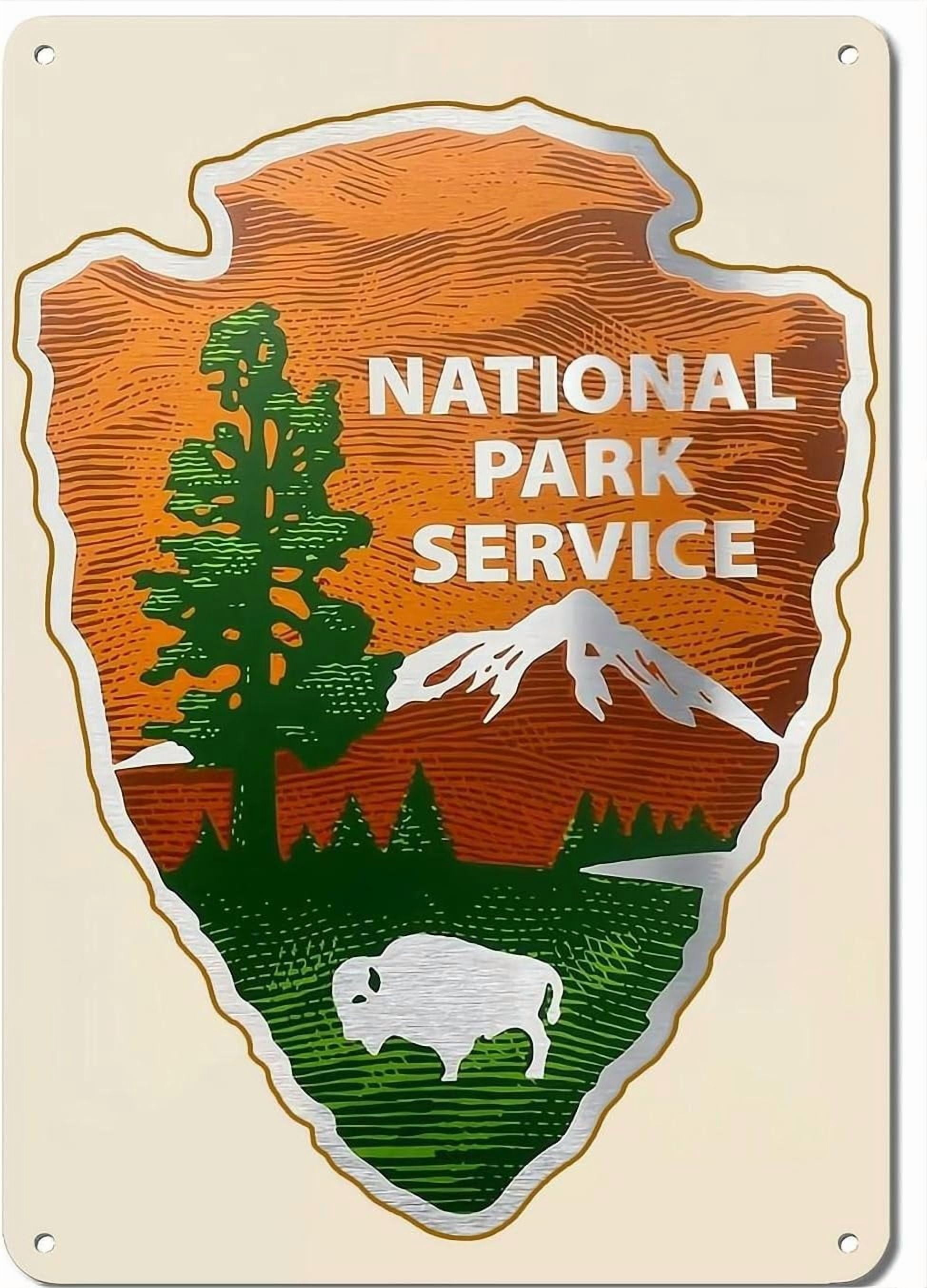 National Park Service Sign Tourism Rustic Design Suitable for Vintage ...