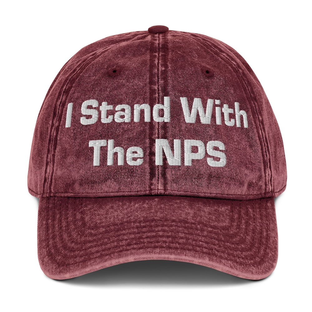 National Park Support Park Ranger Embroidered Vintage Cap, I Stand With ...