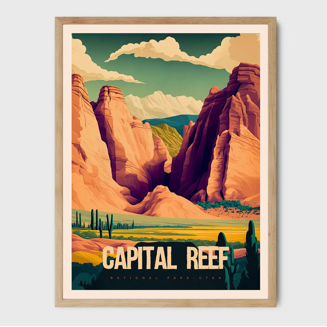National Park Travel Trendy Poster Print Art - Us National Parks Gift ...