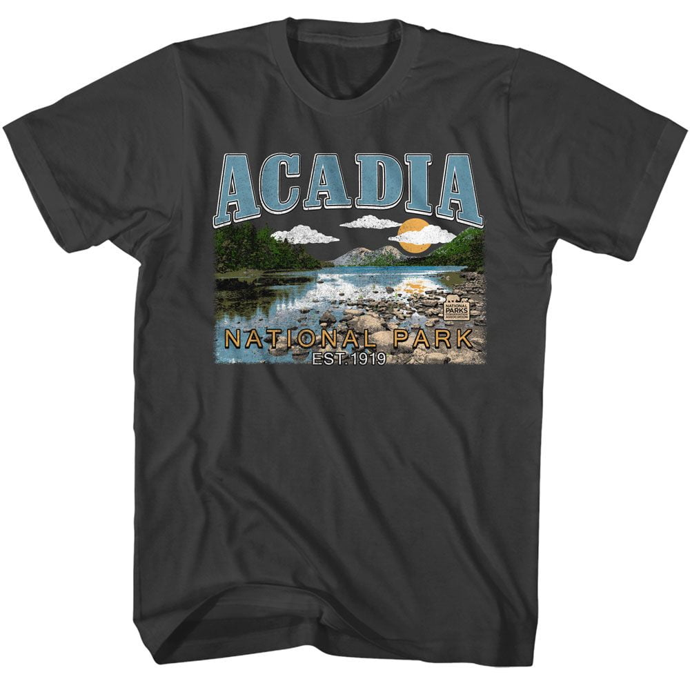 National Parks Acadia Smoke Adult T-Shirt - Walmart.com