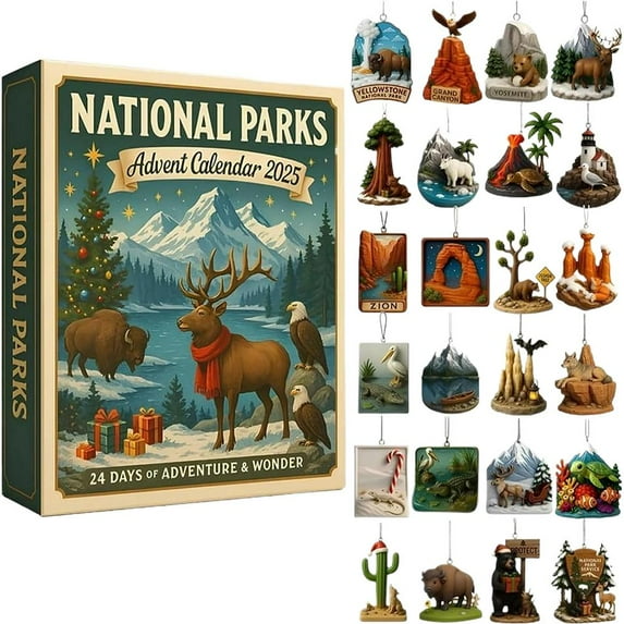 National Parks Advent Calendar 2025 24-Day Christmas Countdown with USA ...