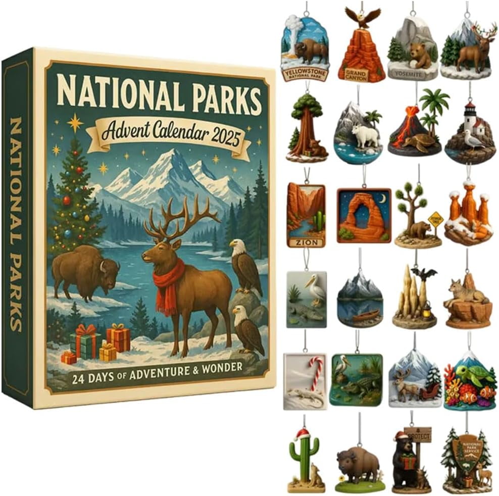 National Parks Advent Calendar 2025, 24 Days Christmas Countdown ...