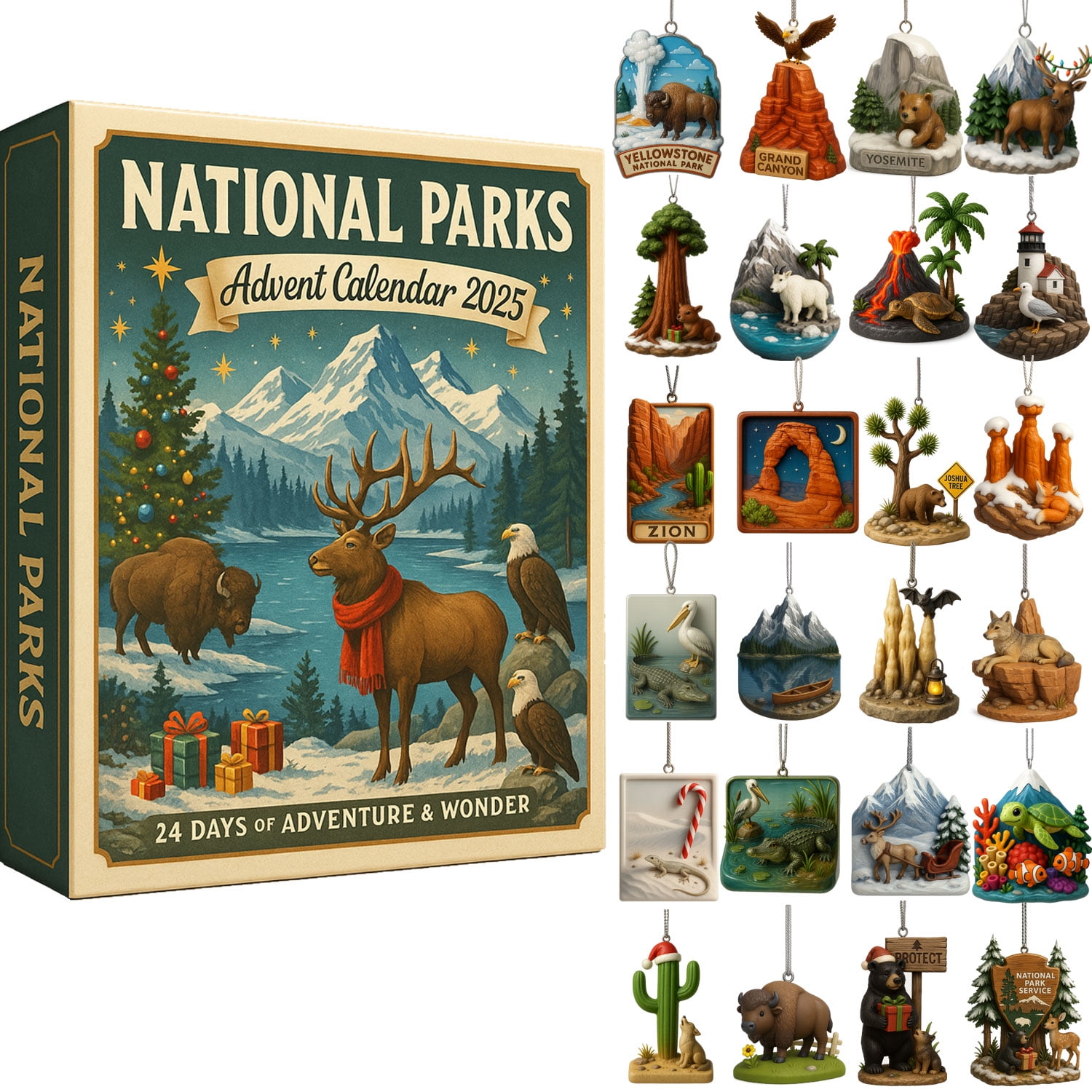 National Parks Advent Calendar 2025, 24 Days Christmas Countdown ...