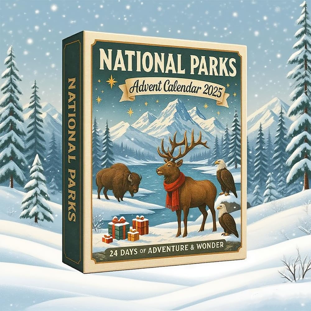National Parks Advent Calendar, 24 Days Christmas Countdown Calendar ...