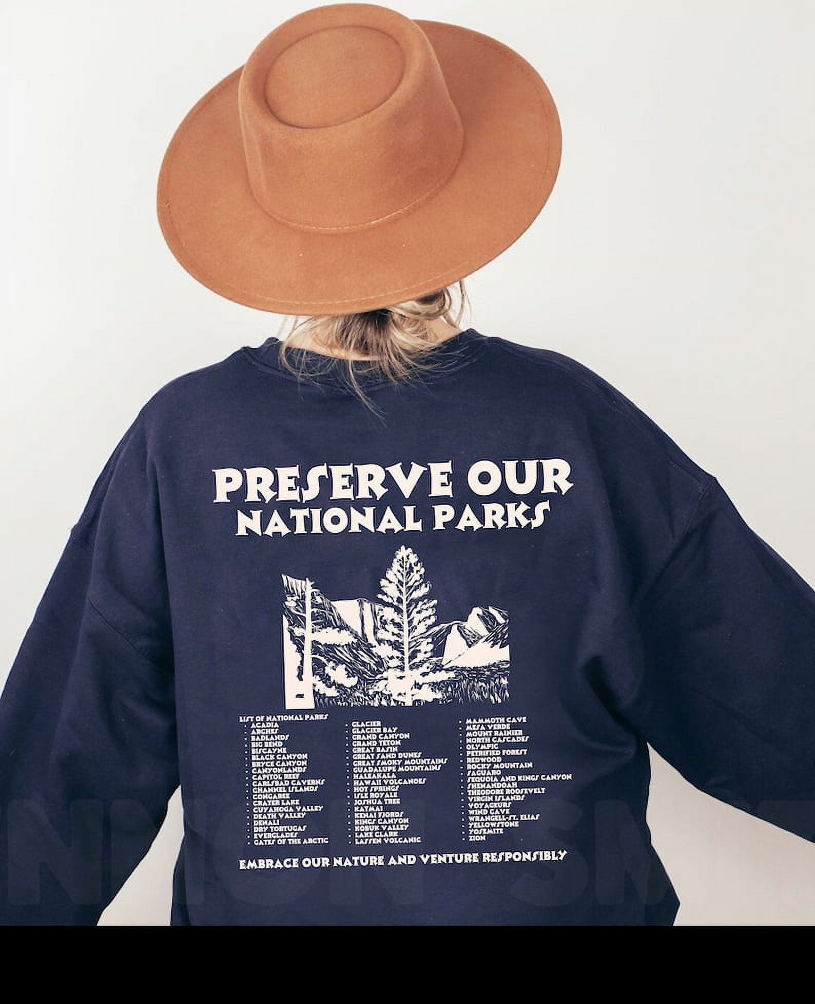 National Parks Crewneck Park Ranger Aesthetic Mountain Sweatshirt Retro ...