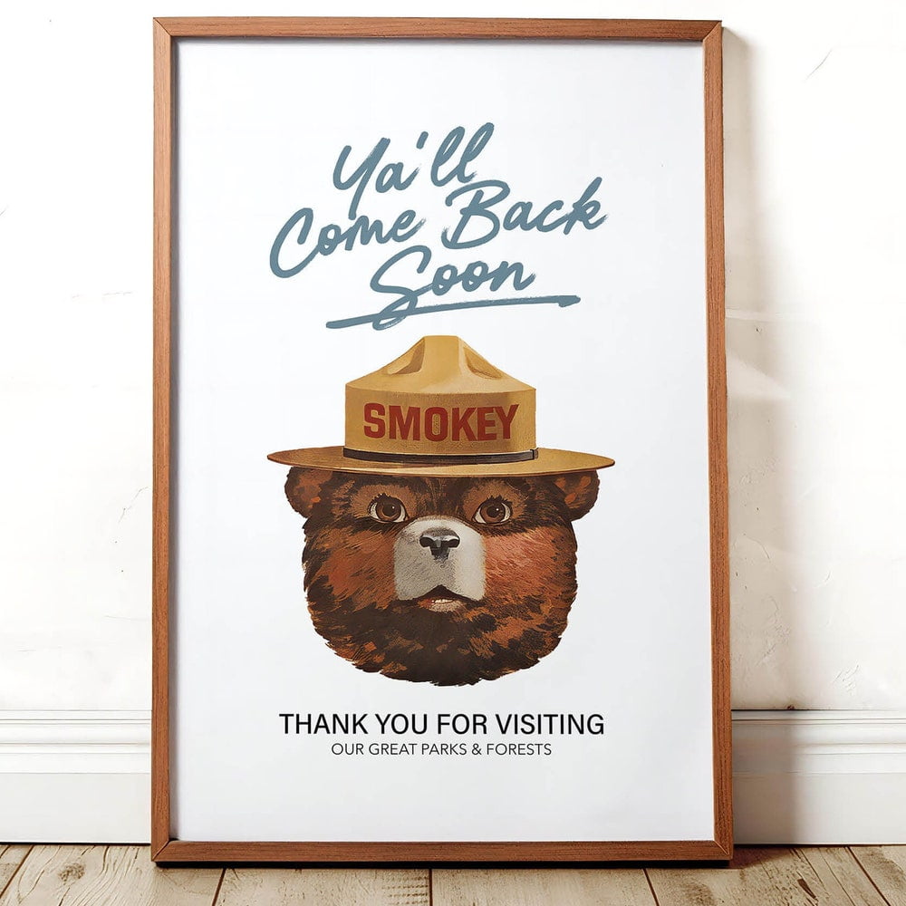 National Parks Gift For Traveler National Park Print Thank You Poster ...