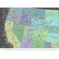 National Parks Map Poster USA Travel Destinations - Slate Edition - US ...