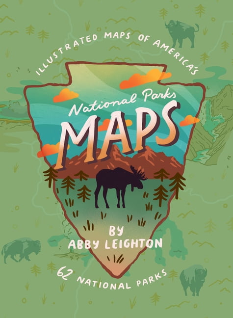 National Parks Maps : Illustrated Maps of America's 62 National Parks ...