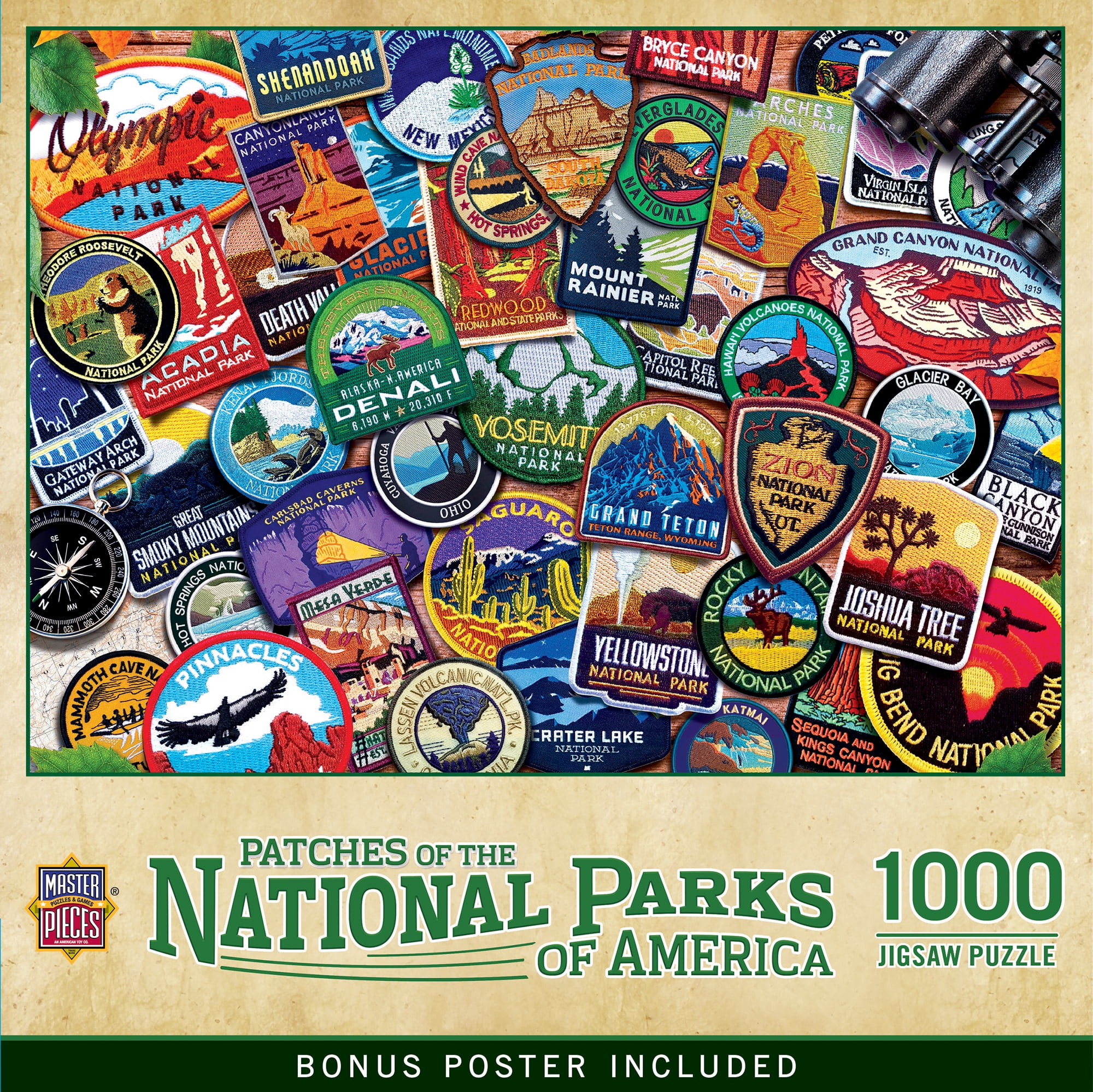 National Parks Patches 1000Pc - Walmart.com