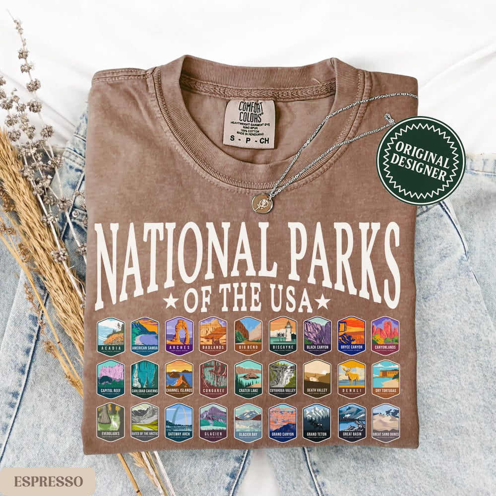 National Parks Shirt, Original National Park Shirt Nature Lover Gift ...