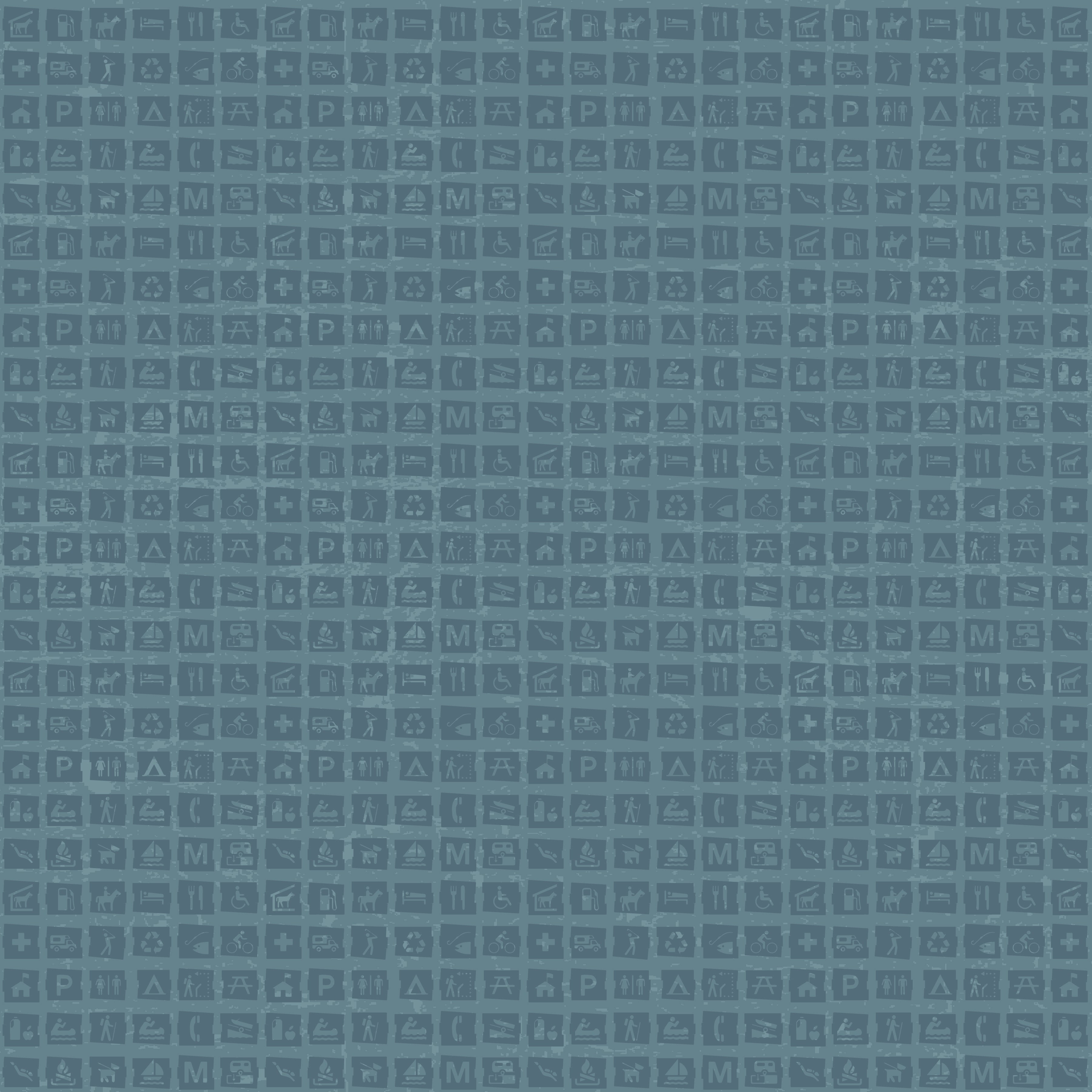 National Parks Signs Blue-1/4 yard - Walmart.com