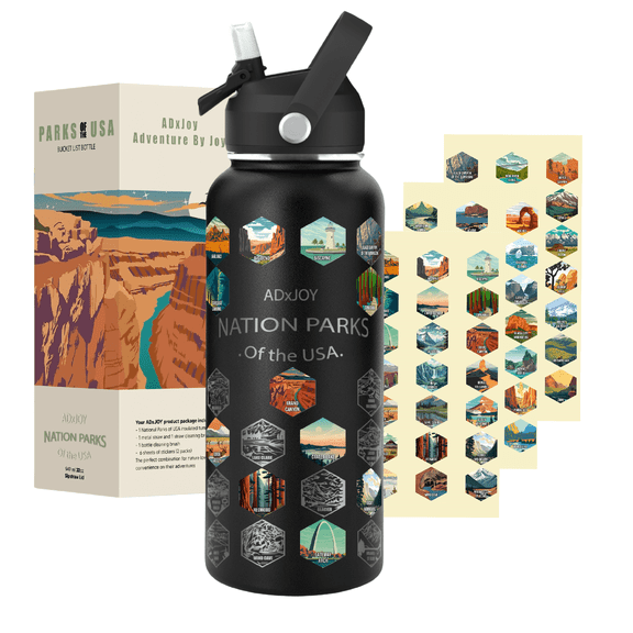 32oz National Parks Water Bottle - Insulated Adventure Bottle with ...