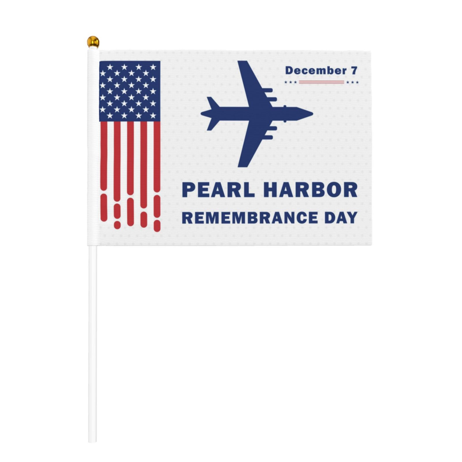 National Pearl Harbor Remembrance Day Flag Small Mini Hand Held Flags ...