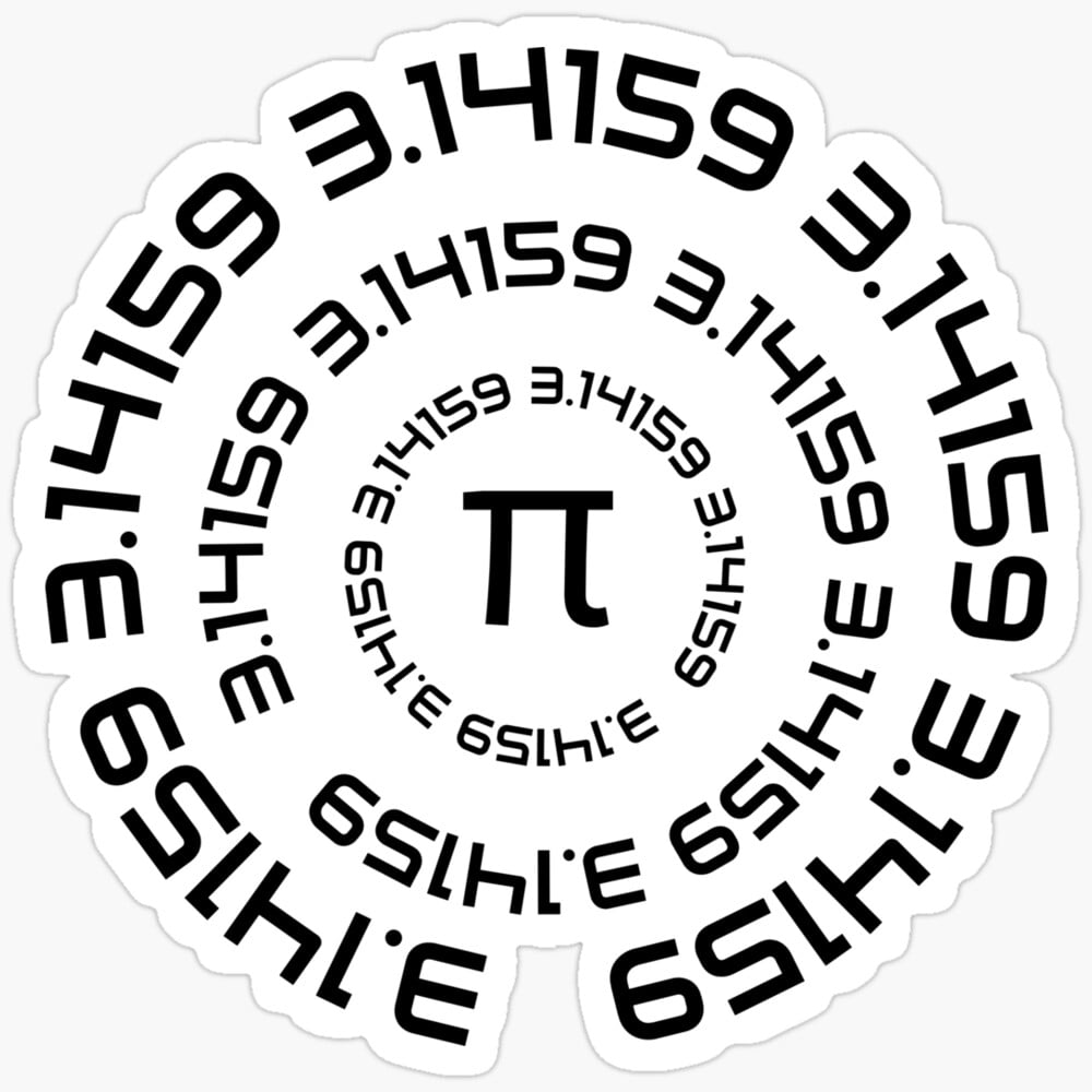 DOPASTICKER National Pi Day Pi Loop Math Geek Gift You - Phone Stickers ...