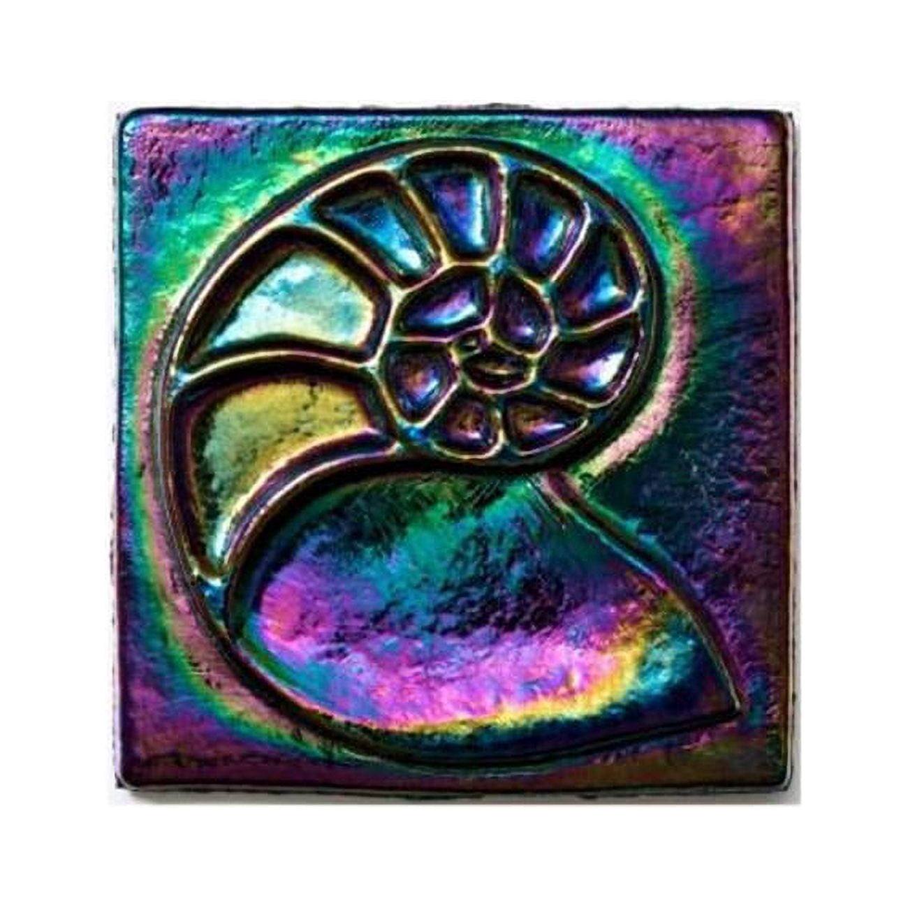 National Pool Tile OCN-RNNAUTILUS 4 x 4 in. Oceanscapes Collection Deco ...