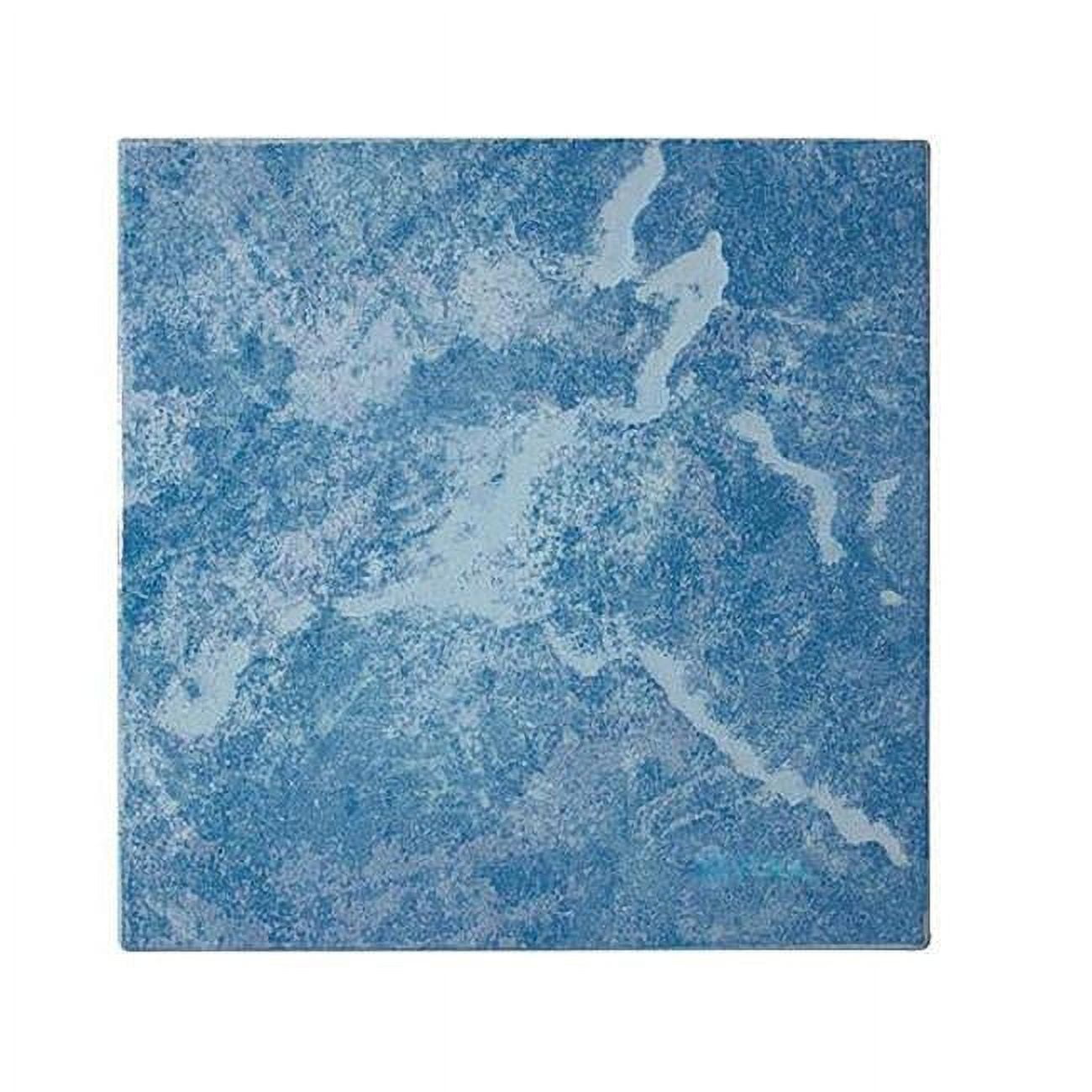 National Pool Tile SEA-LIGHT 1 x 9.5 sq ft. & 6 x 6 in. Blue Seas Pool ...